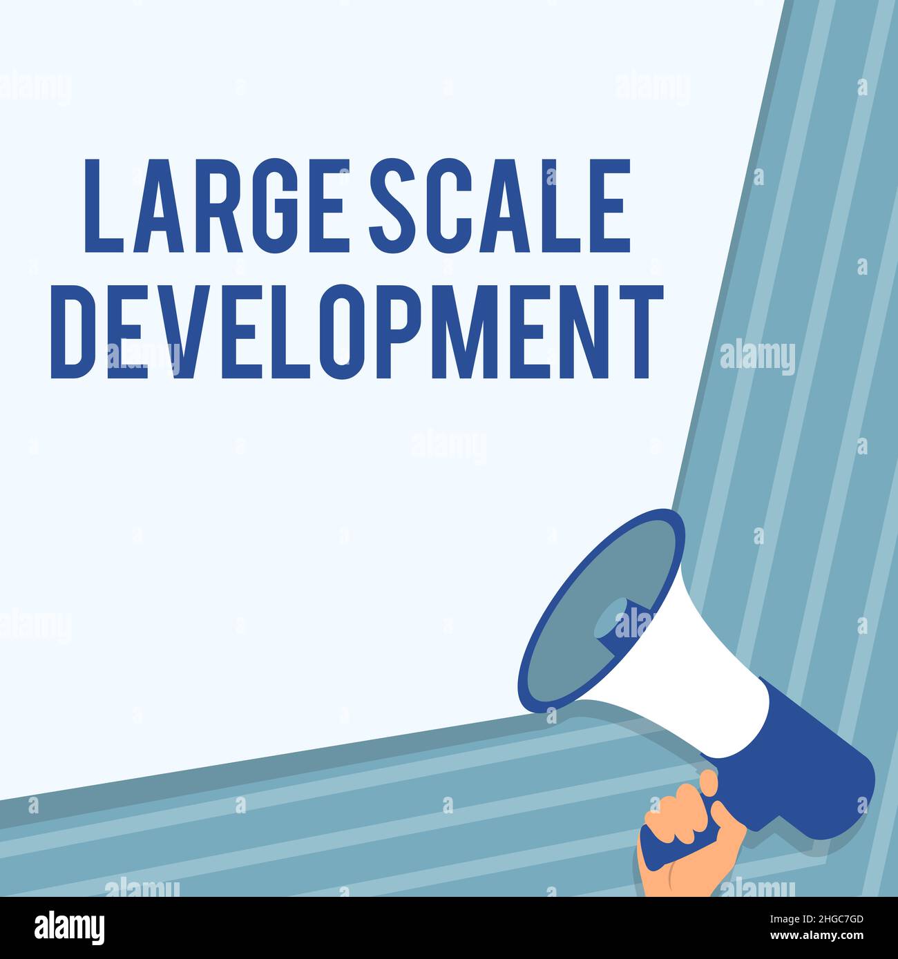 Conceptual caption Large Scale Development. Business idea very wide and ...