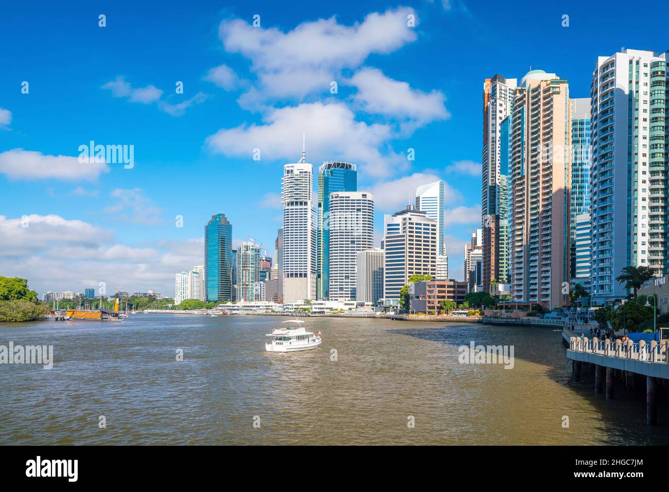 Brisbane city skyline and Brisbane river in Australia Stock Photo - Alamy