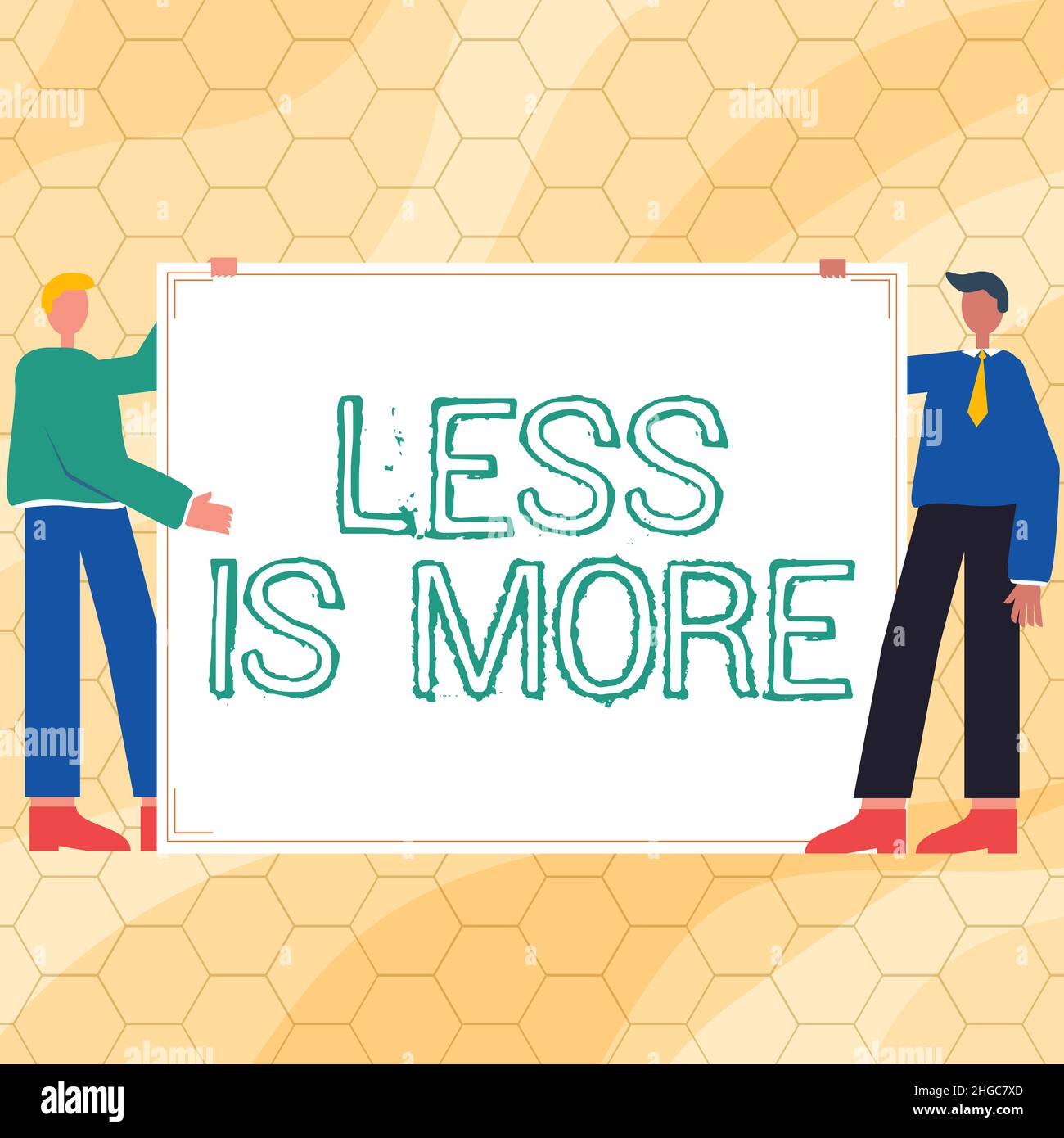 Writing displaying text Less Is More. Business concept used to express ...