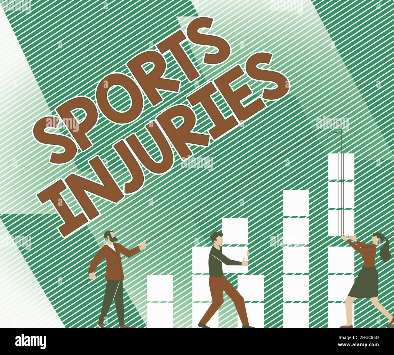 Inspiration showing sign Sports Injuries. Word Written on kinds of ...