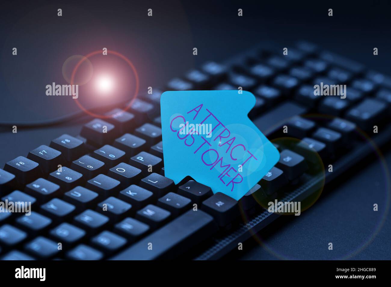 Sign displaying Attract Customer. Business showcase enthusiasm and ...