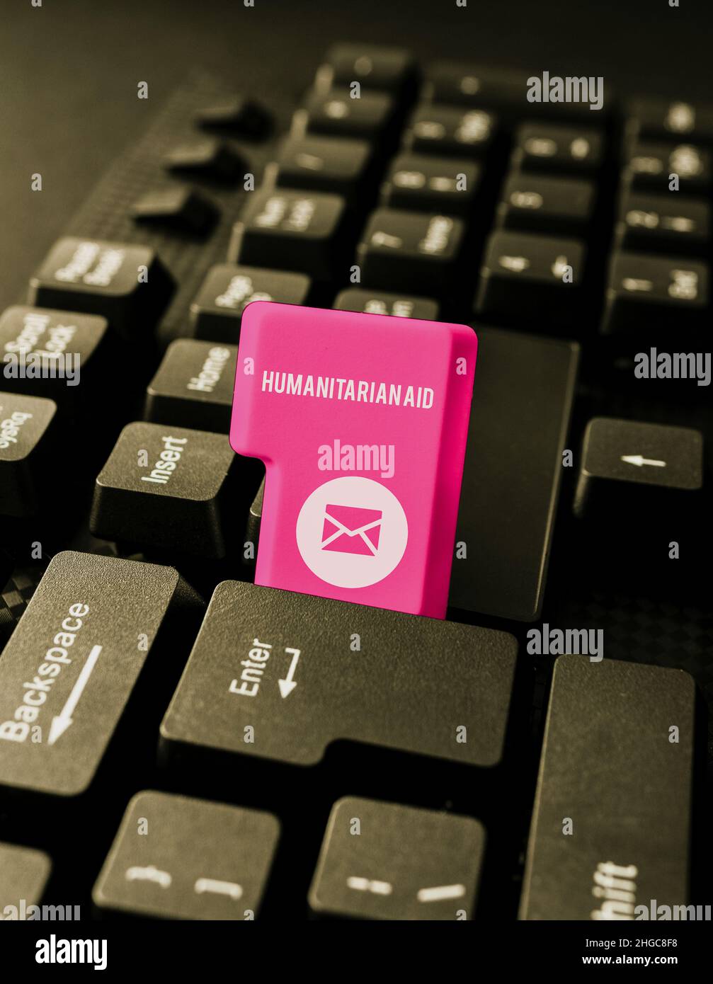 Text caption presenting Humanitarian Aid. Concept meaning immediate ... Text caption presenting Humanitarian Aid. Concept meaning immediate ...