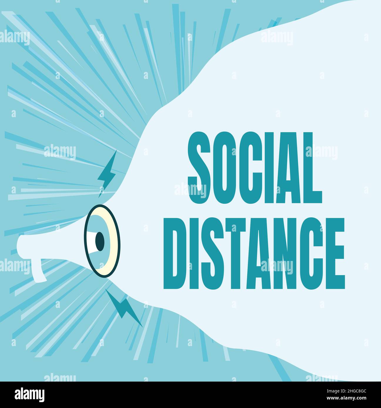 Inspiration showing sign Social Distance. Business overview maintaining ...