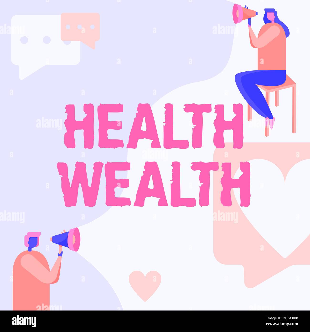 Writing displaying text Health Wealth. Business approach healthy mind ...