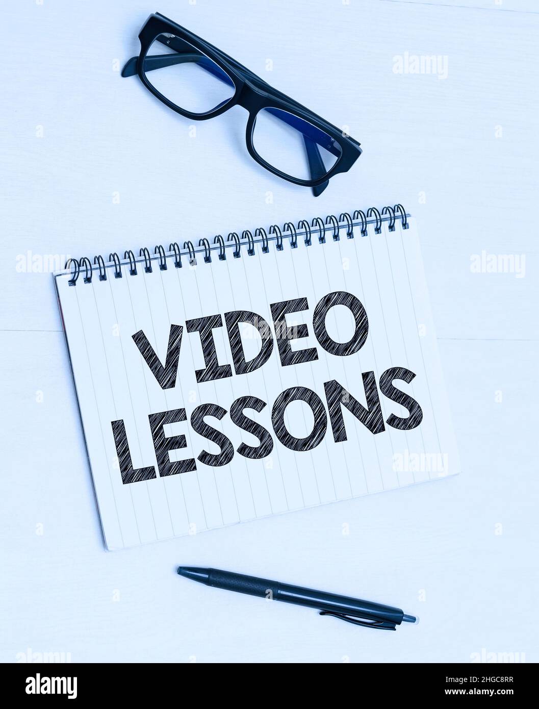 Conceptual display Video Lessons. Business showcase Online Education ...
