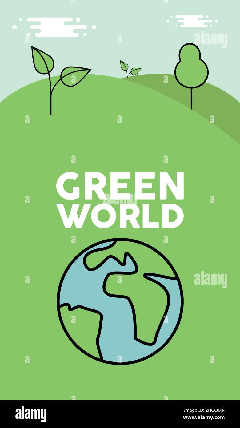 green world poster Stock Vector Image & Art - Alamy