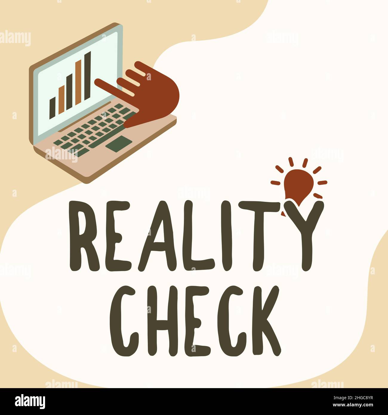 Text sign showing Reality Check. Concept meaning making the person ...