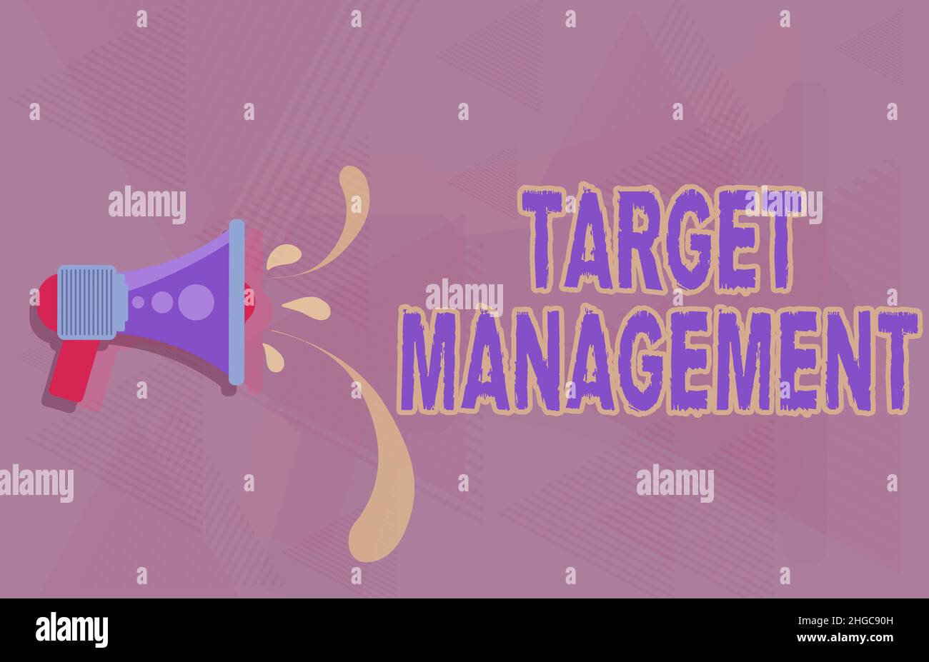 Hand writing sign Target Management. Business overview nurturing the ...