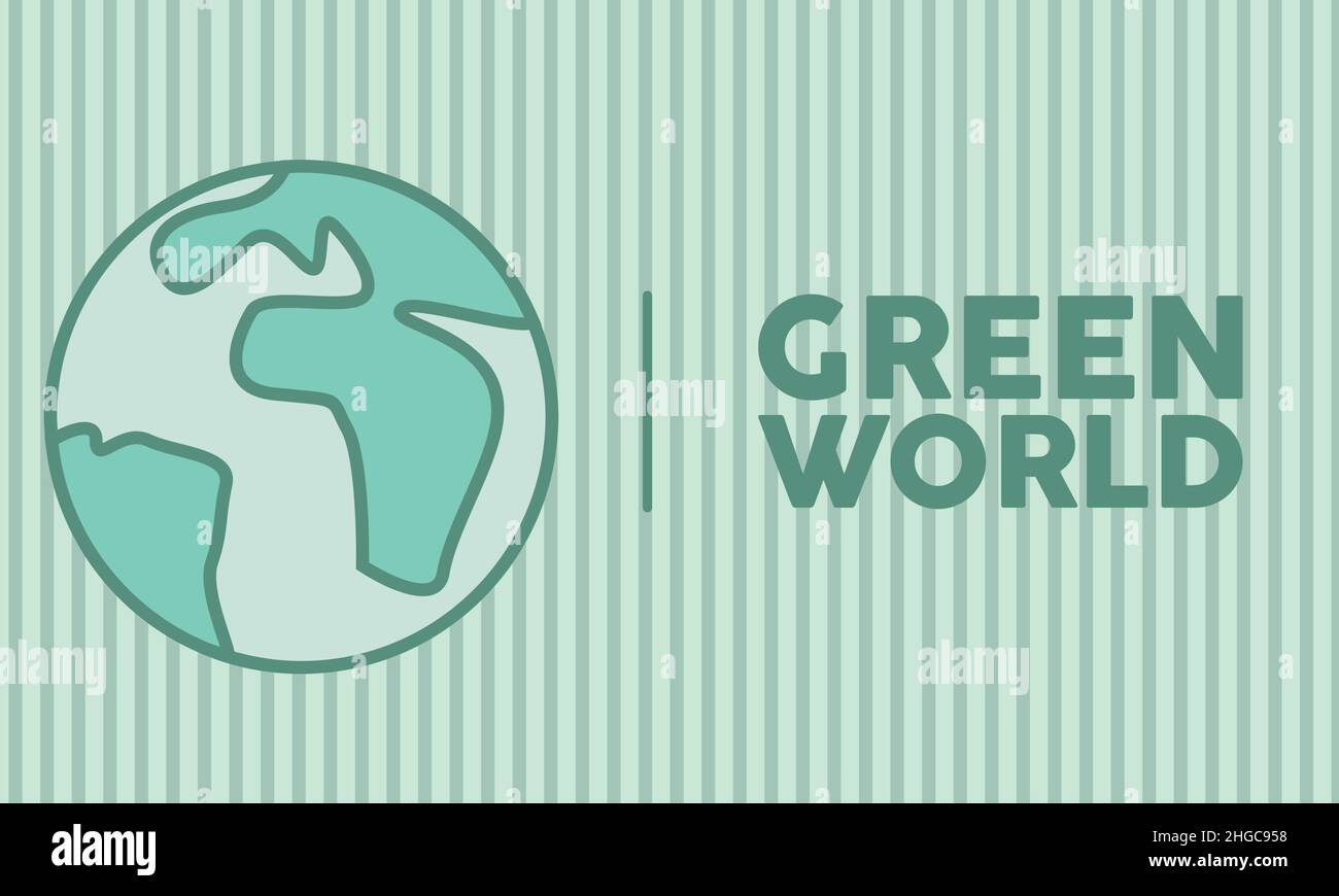 green world card Stock Vector Image & Art - Alamy