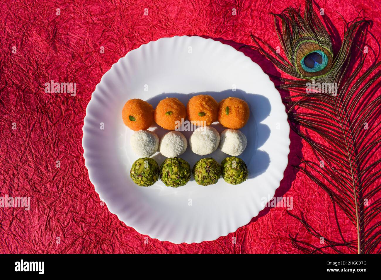 Indian sweets flag hi-res stock photography and images - Alamy