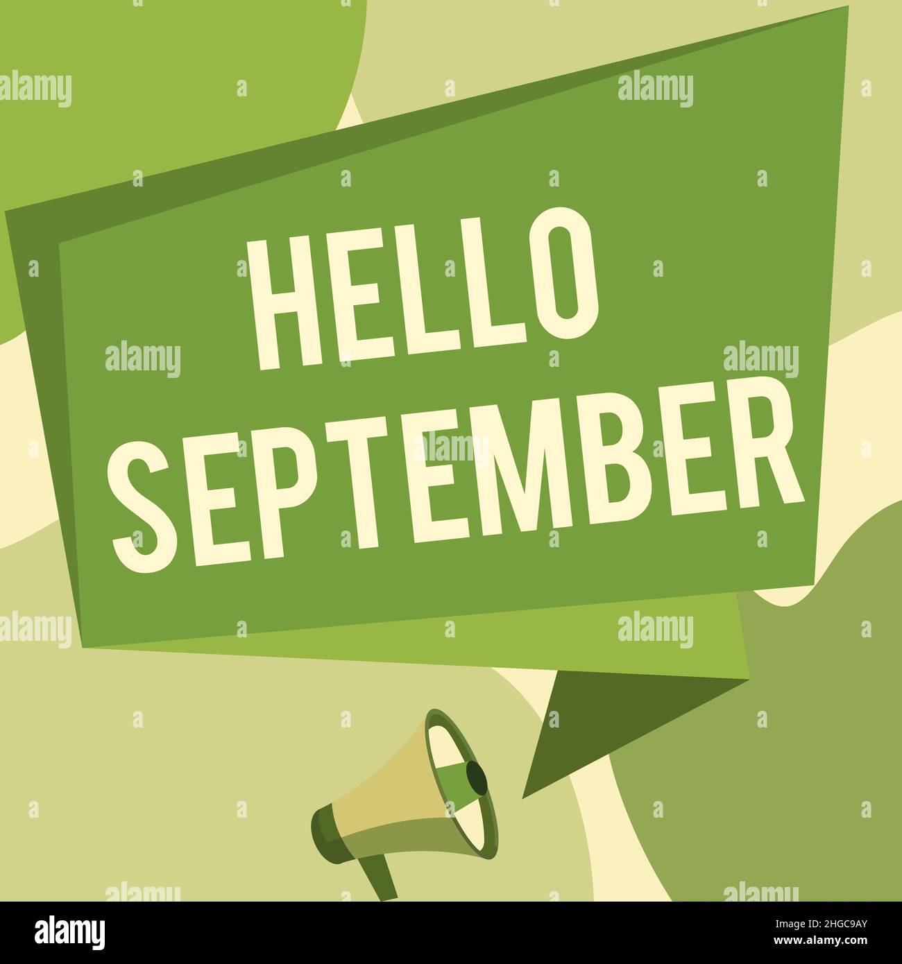 Conceptual display Hello September. Business concept greeting used in ...