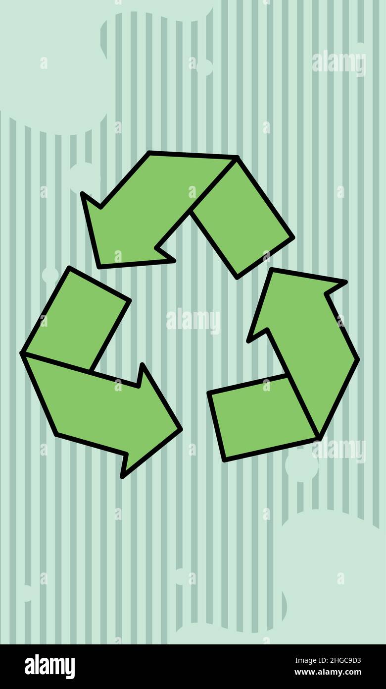 green recycle arrows Stock Vector Image & Art - Alamy
