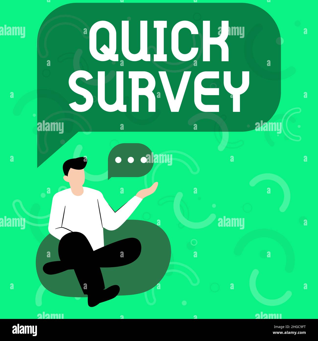 Conceptual caption Quick Survey. Business idea the research method used ...