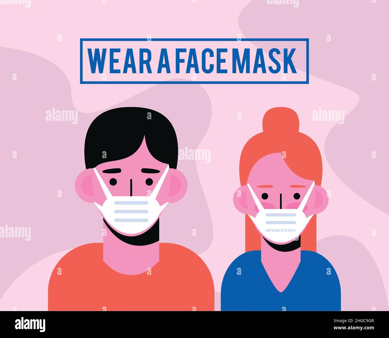 wear a face mask Stock Vector Image & Art - Alamy