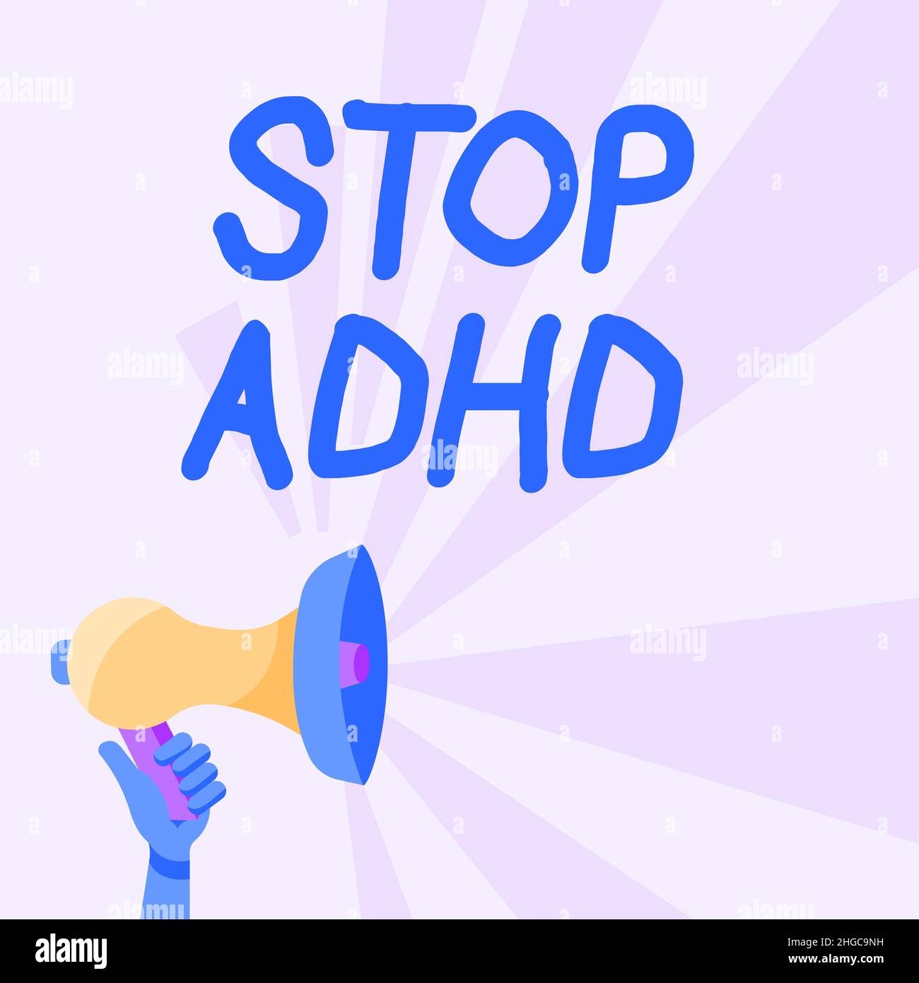 Conceptual display Stop Adhd. Internet Concept treat a disorder that ...