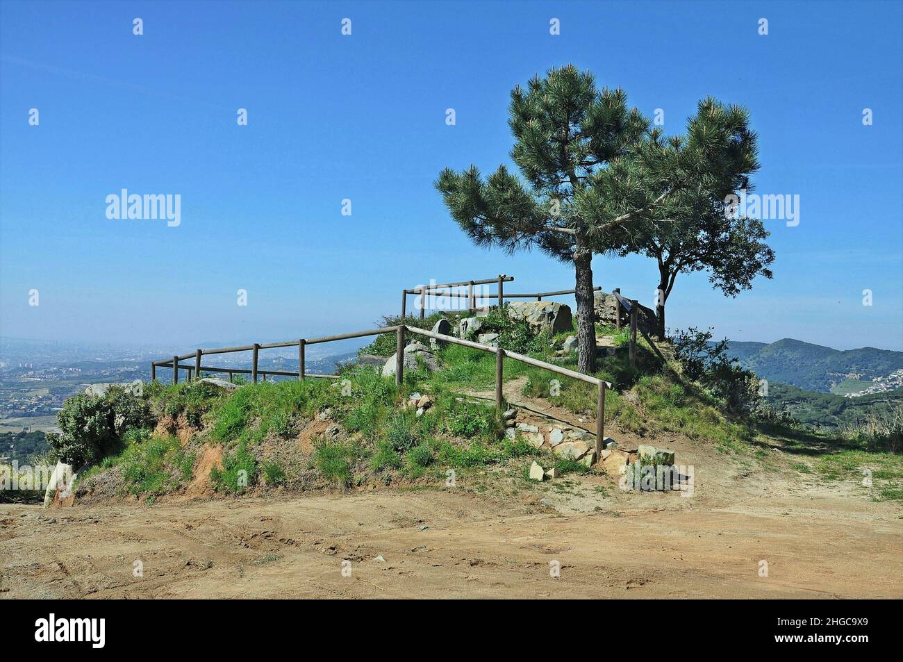 Viewpoint of the Cornice in Teià in the Maresme region, province of ...