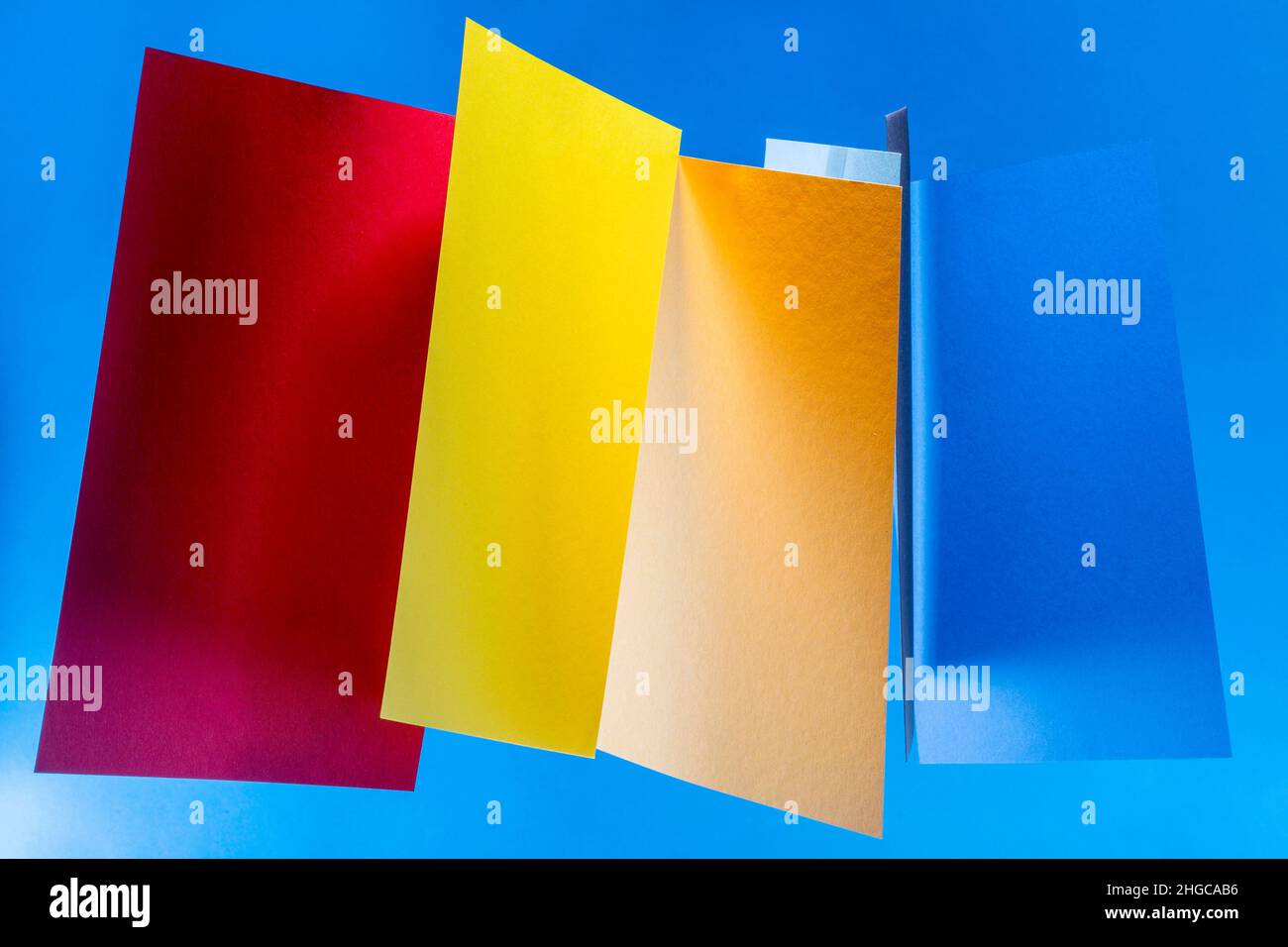 Texture and background from sheets of colored paper. For decoration ...