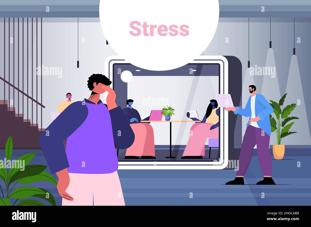 Frustration teamwork Stock Vector Images - Alamy