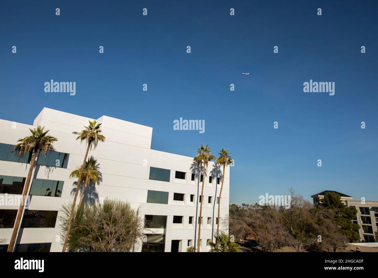 Daytime aerial skyline view of downtown Mesa, Arizona, USA Stock Photo ...