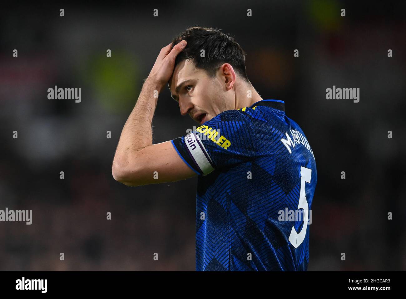 Harry Maguire #5 of Manchester United during the game Stock Photo - Alamy