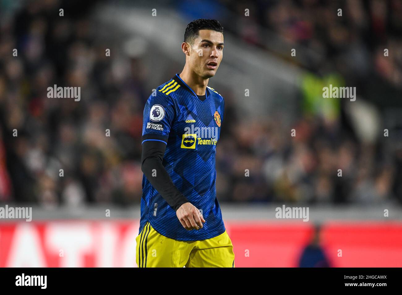 Cristiano Ronaldo #7 of Manchester United during the game Stock Photo ...