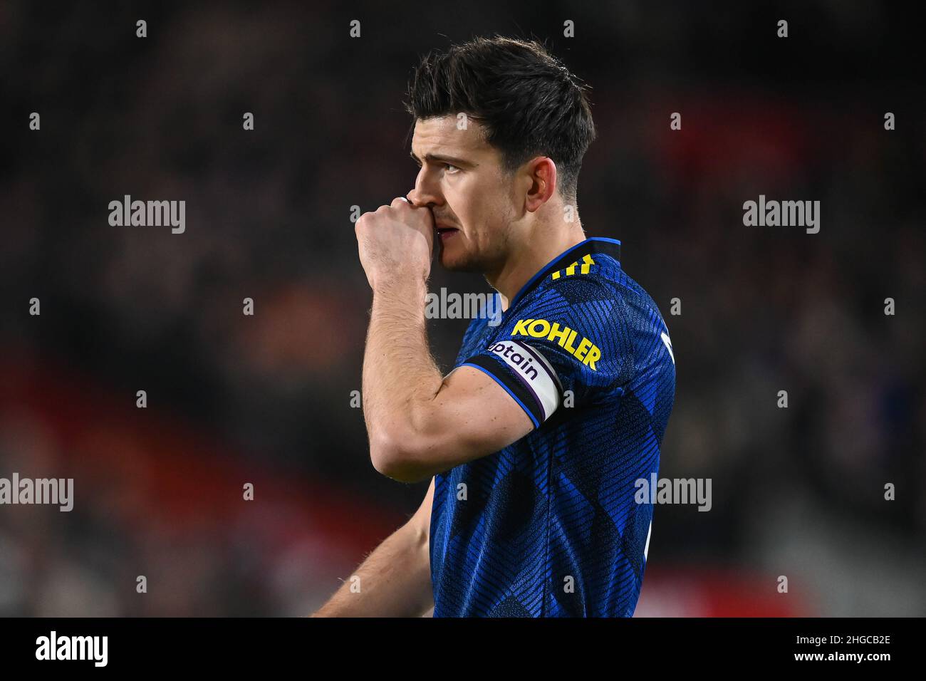 Harry Maguire #5 of Manchester United during the game Stock Photo - Alamy