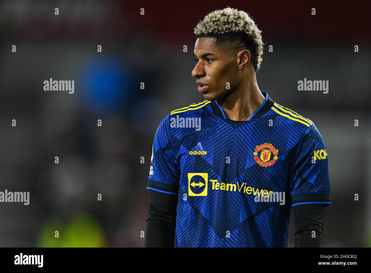 Marcus Rashford #10 of Manchester United during the game Stock Photo ...