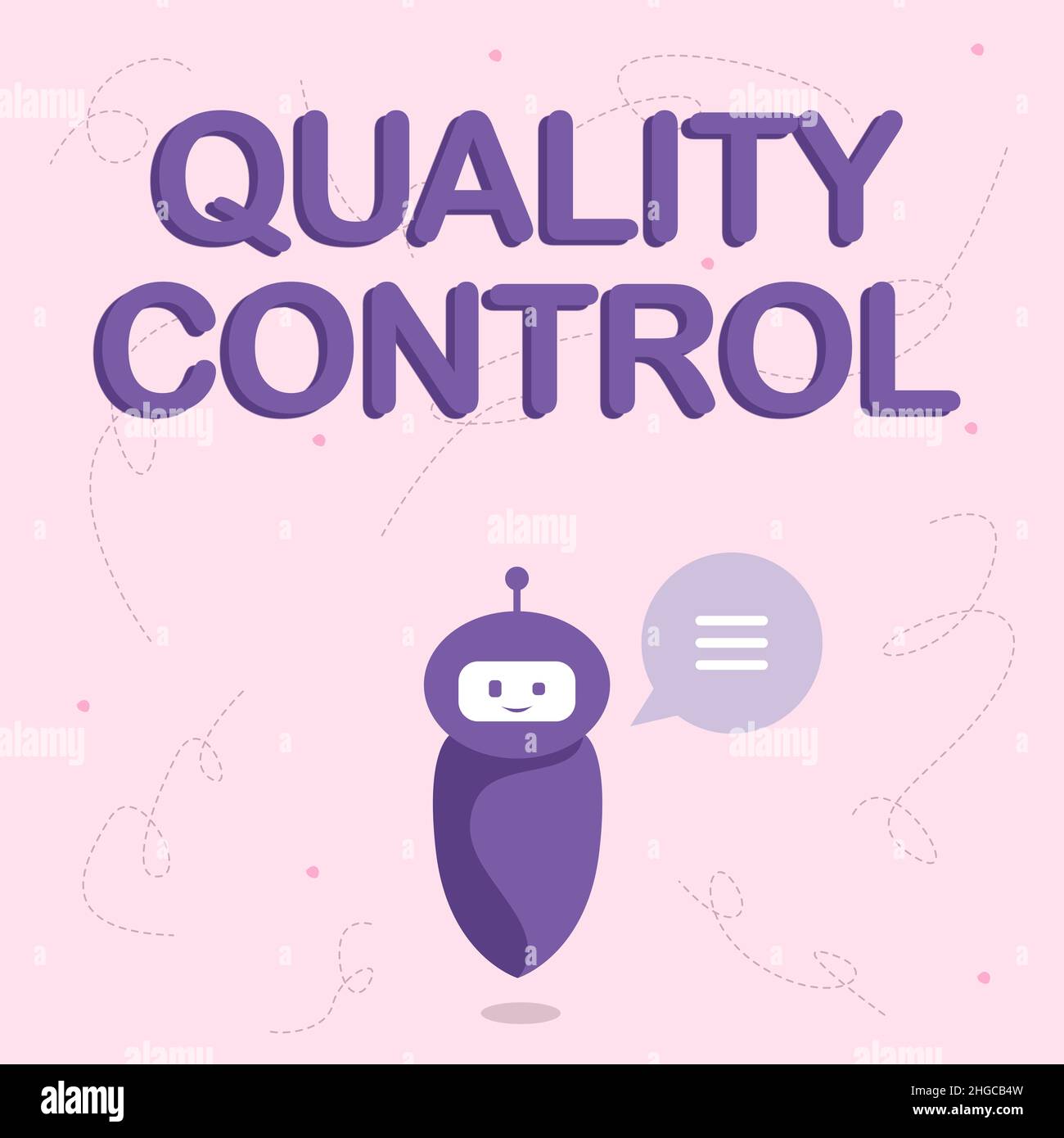 Hand writing sign Quality Control. Business showcase a system of ...