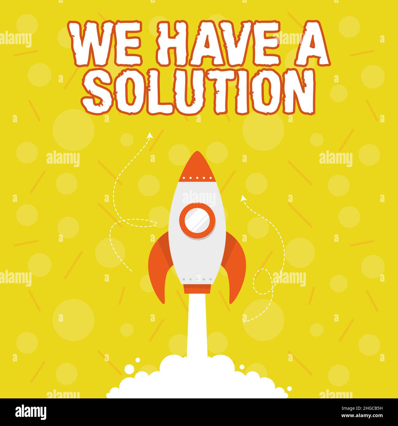 Text sign showing We Have A Solution. Business idea Presenting answers ...