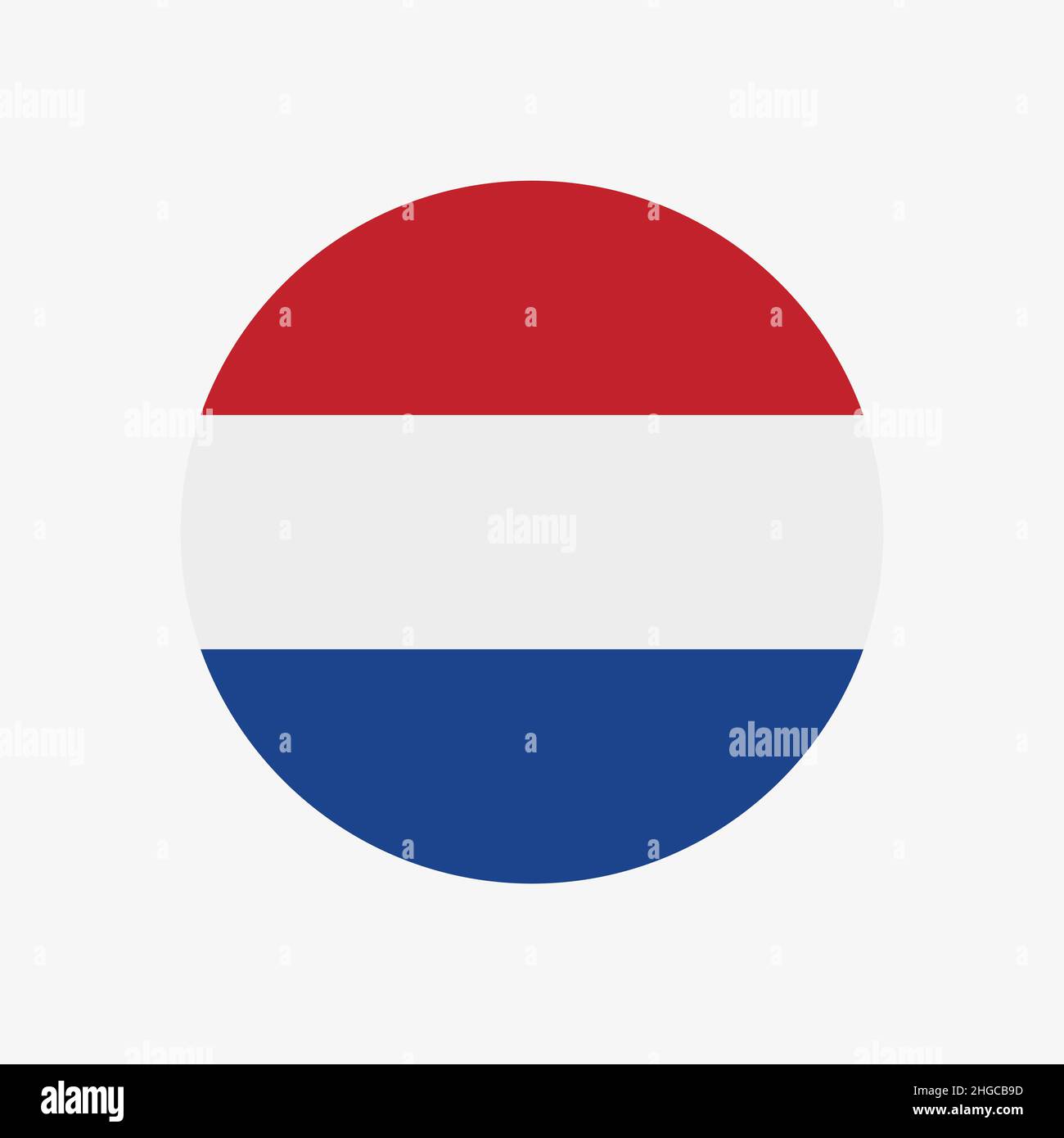 The flag of the Netherlands in a circle Stock Vector Image & Art - Alamy