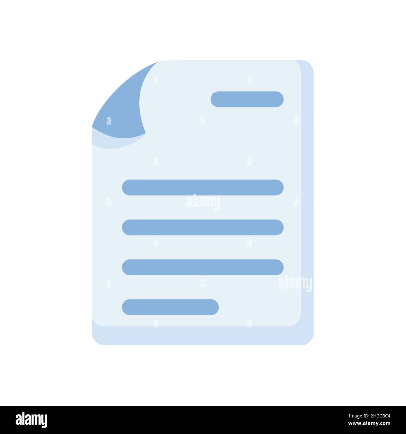 text document file paper sheet page single isolated icon with flat ...
