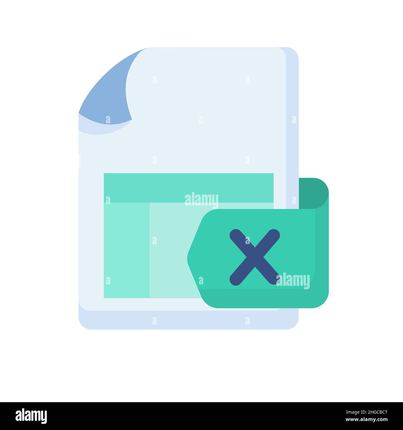 excel document file paper page sheet single isolated icon with flat ...