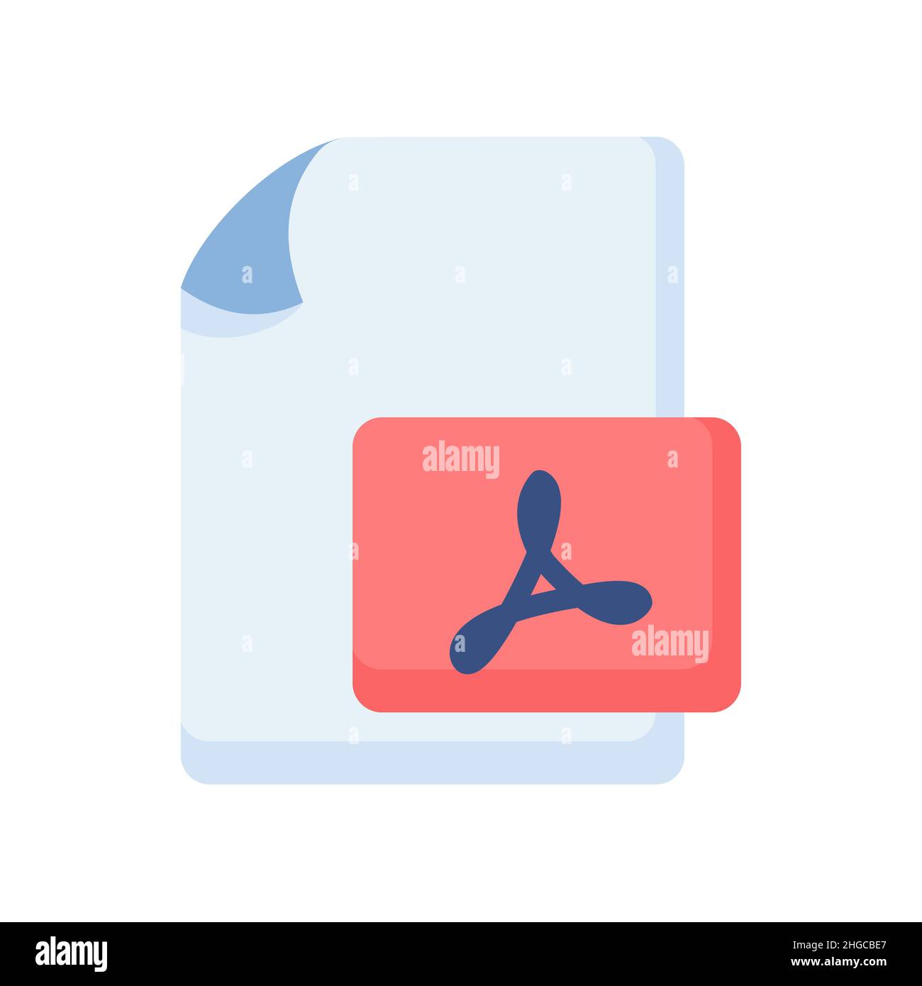 pdf document file paper page portable format single isolated icon with ...