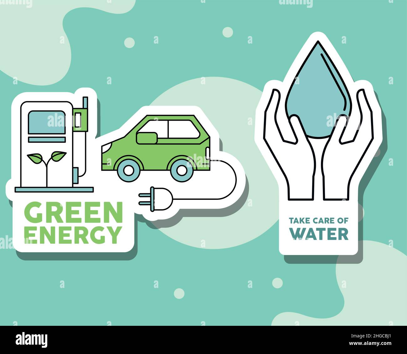 green energy poster Stock Vector Image & Art - Alamy