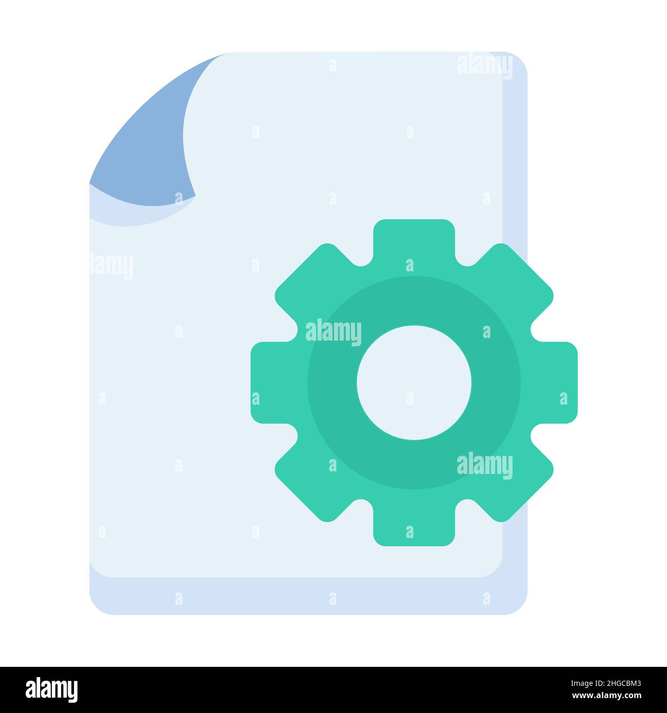 Setting Document File Paper Page Configuration Single Isolated Icon