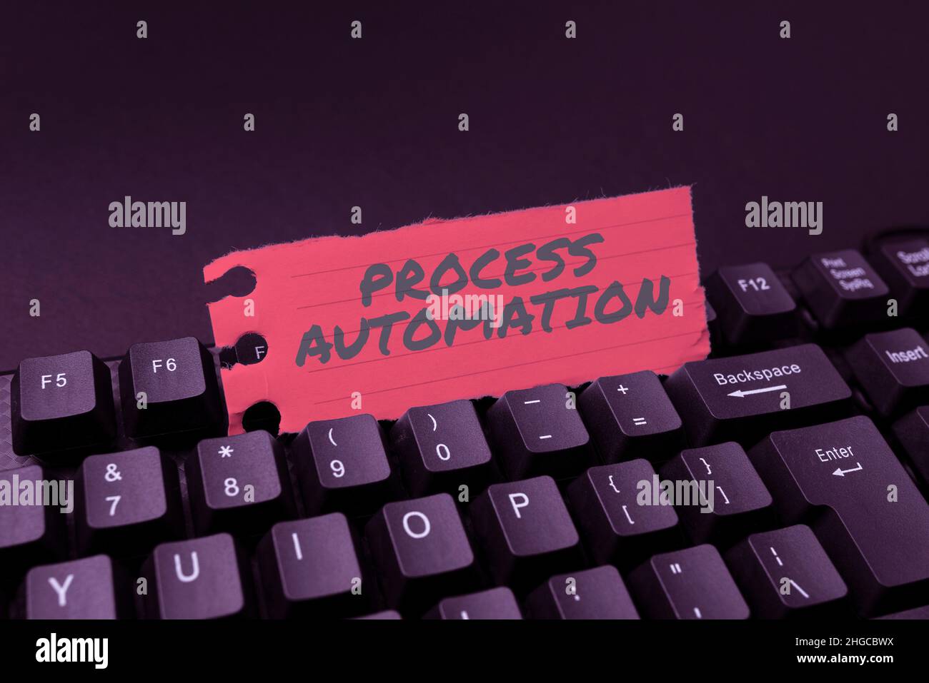Text caption presenting Process Automation. Word for the use of ...