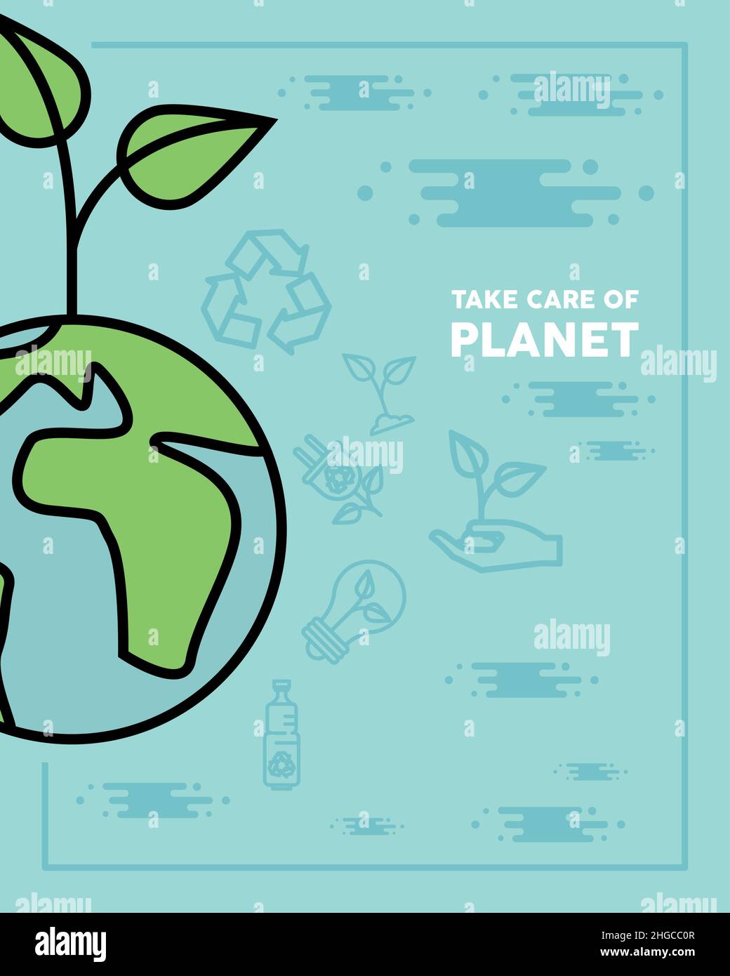 save the planet postcard Stock Vector Image & Art - Alamy