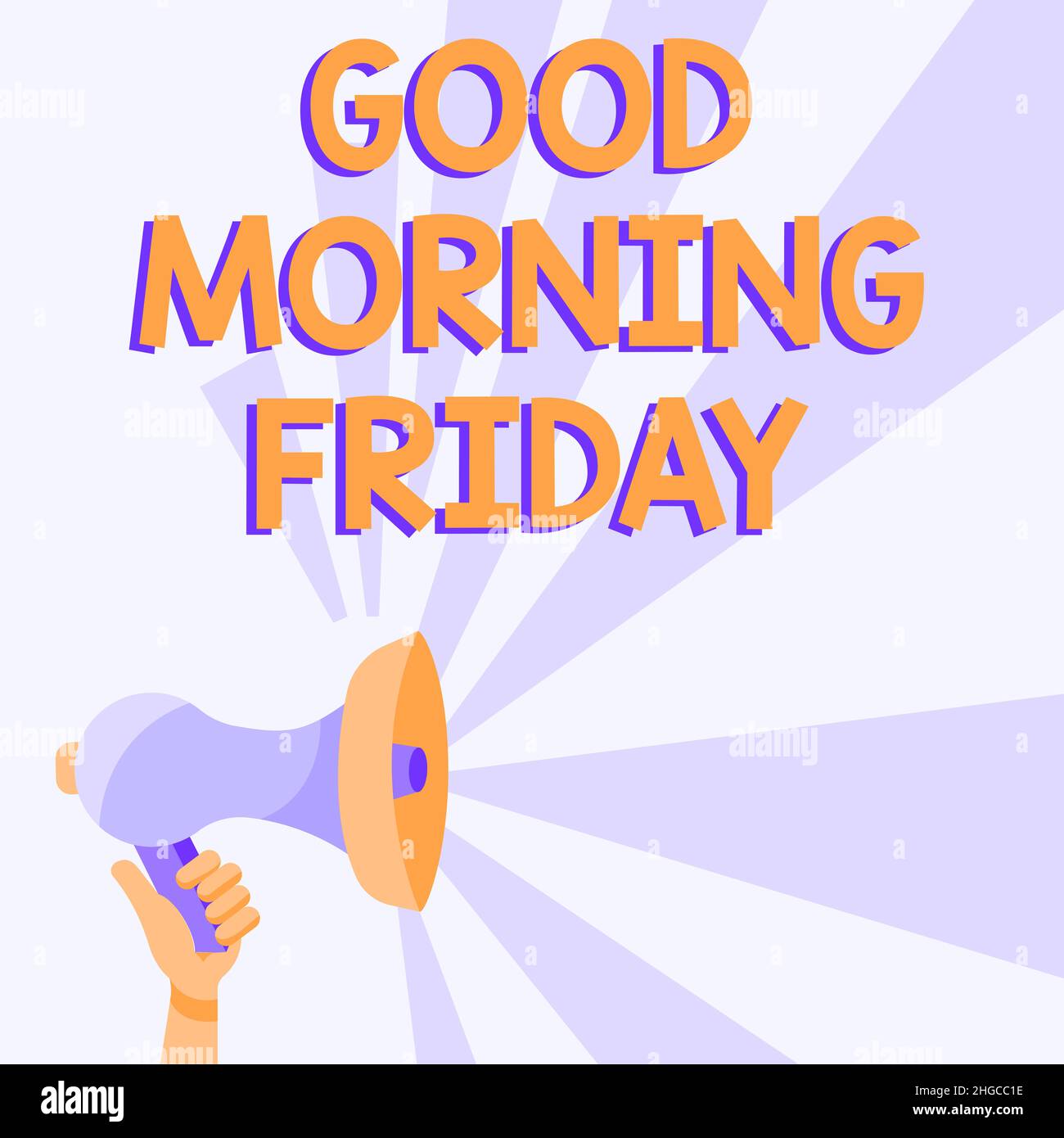 Text sign showing Good Morning Friday. Business concept Positive and ...