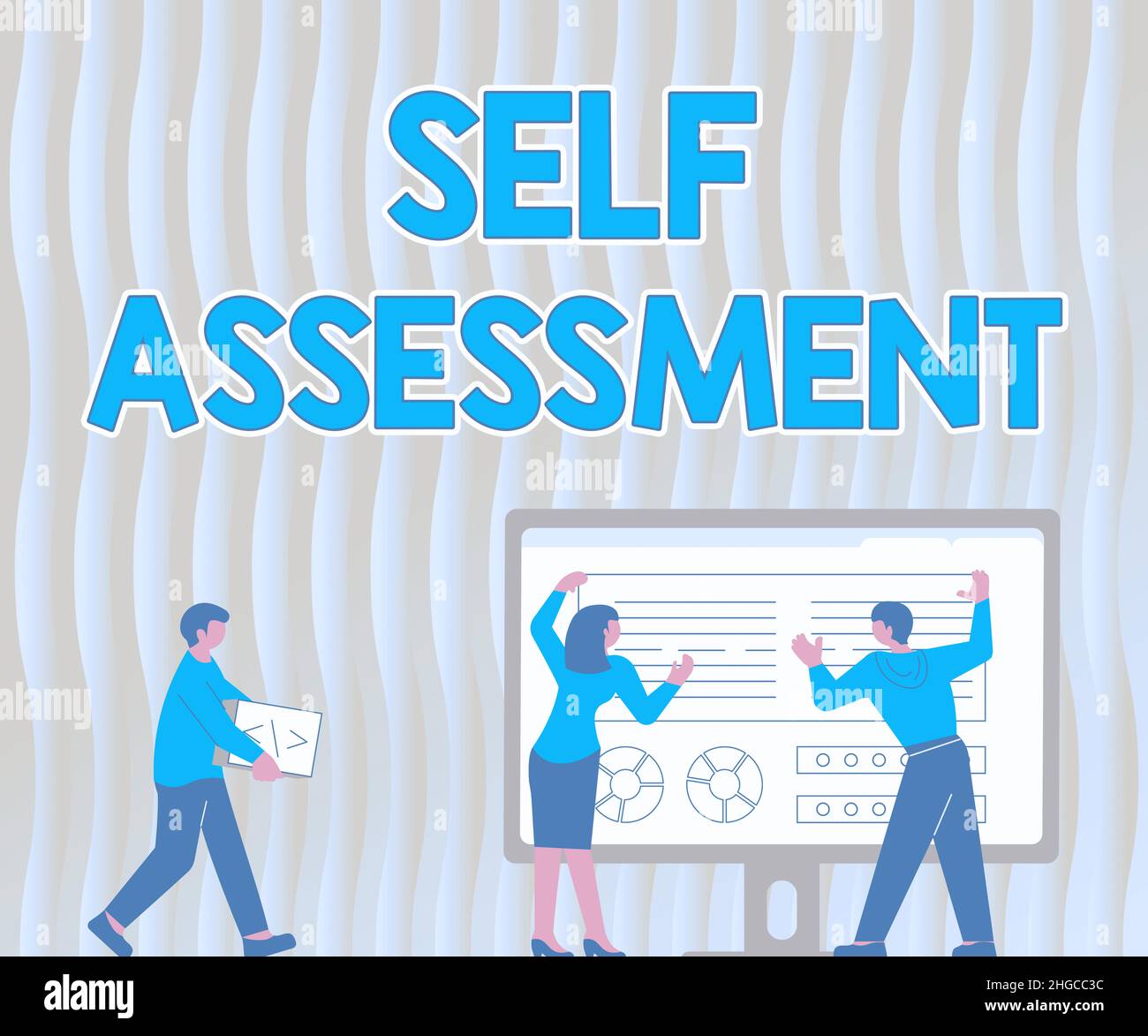 Text sign showing Self Assessment. Business concept evaluation of ...