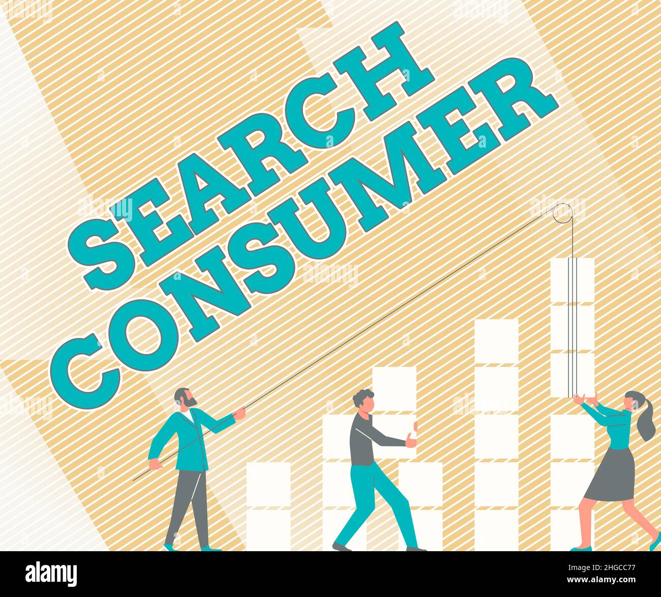 Text showing inspiration Search Consumer. Business idea research ...