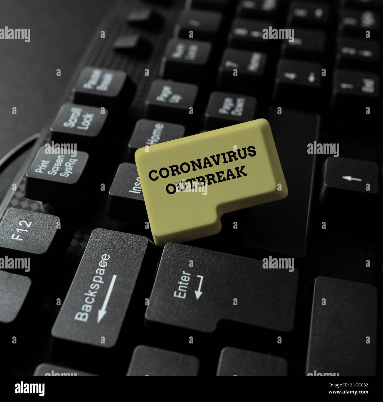 Writing displaying text Coronavirus Outbreak. Concept meaning ...