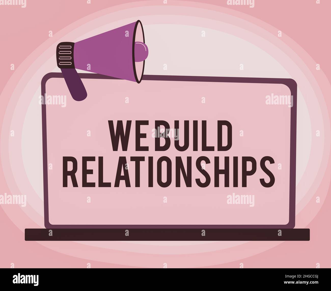 Inspiration showing sign We Build Relationships. Word Written on ...