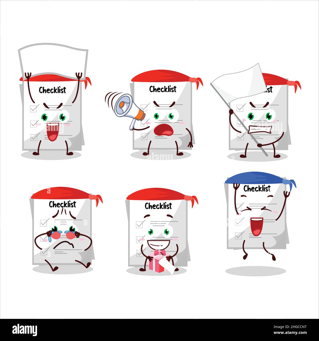 Mascot design style of paper sheet character as an attractive supporter ...
