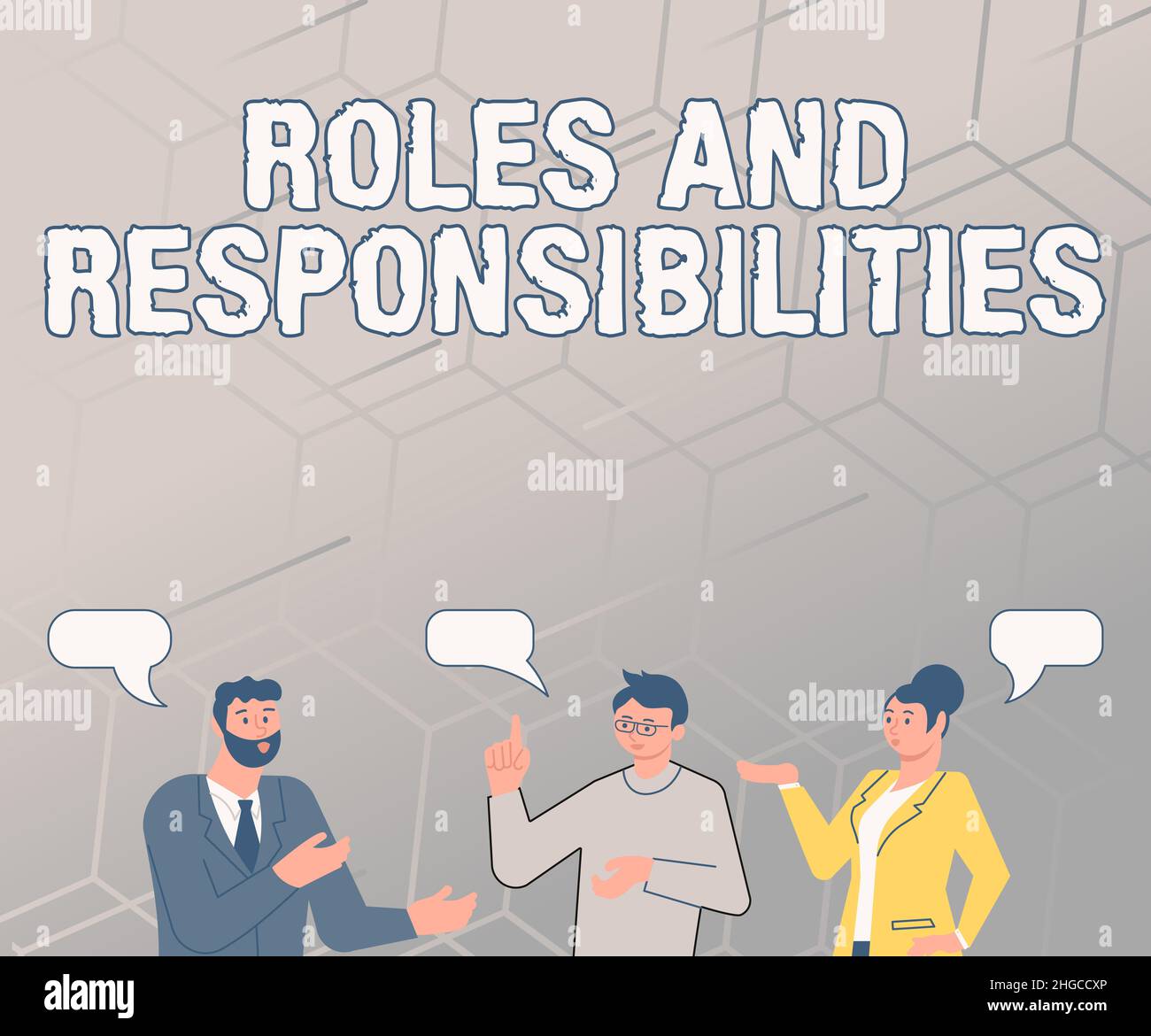 Text sign showing Roles And Responsibilities. Business idea Business ...