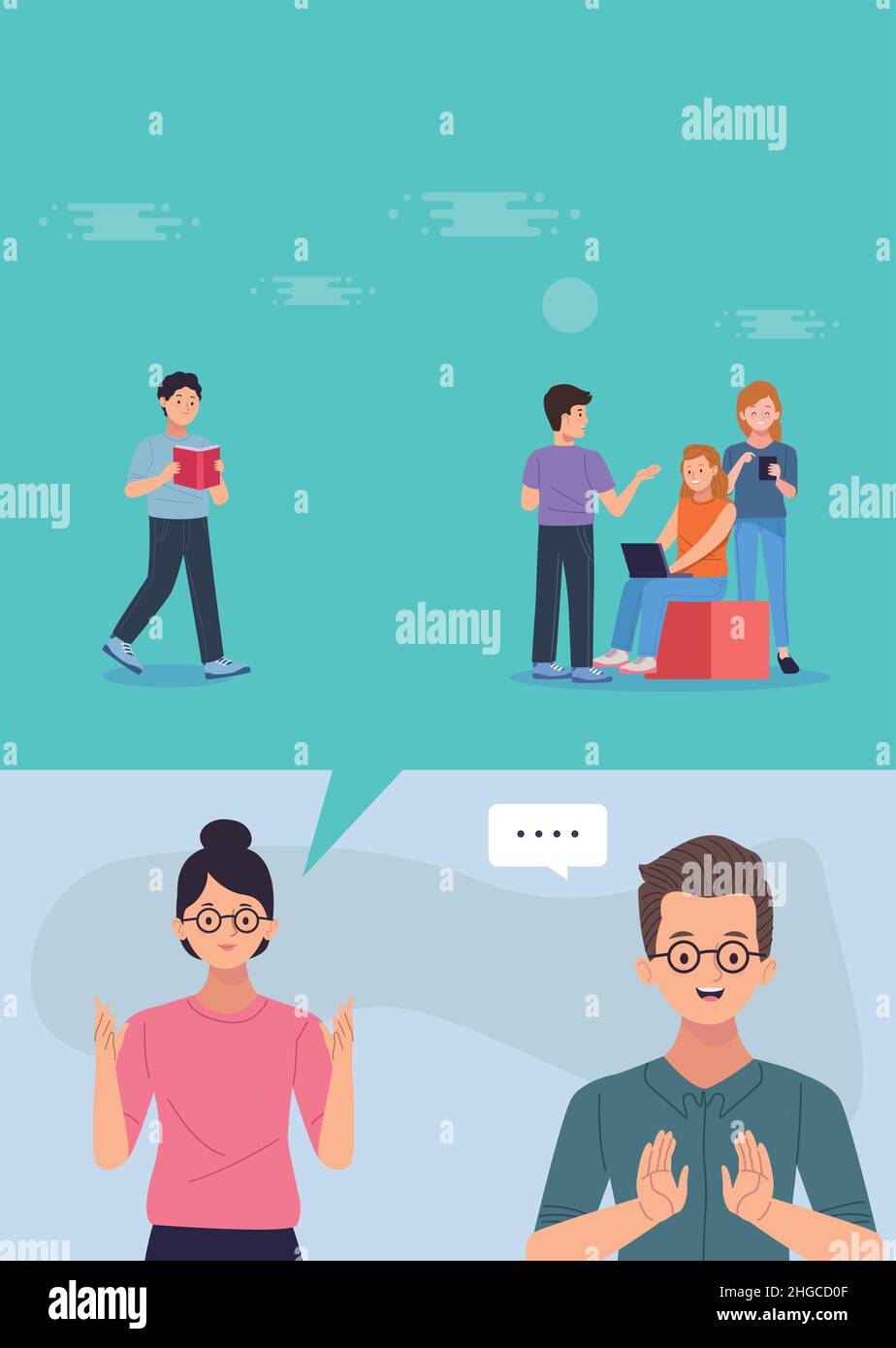 teachers thinking in elearning Stock Vector Image & Art - Alamy