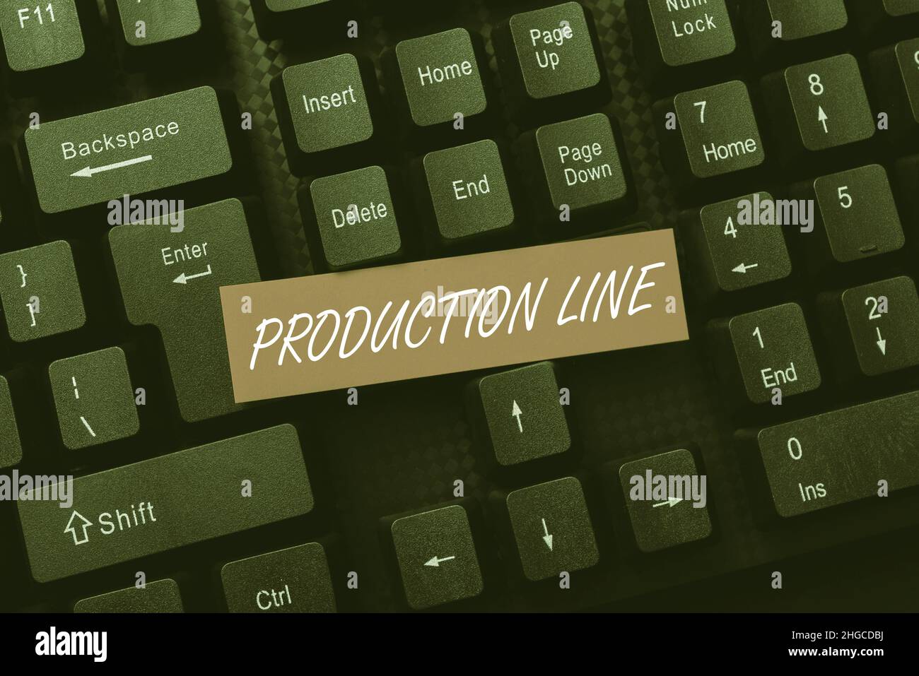 Conceptual caption Production Line. Concept meaning set of sequential ...