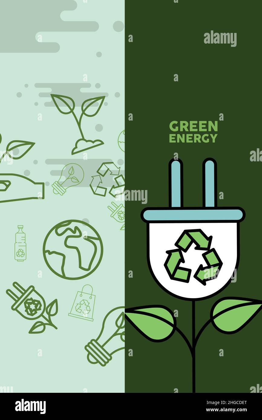 green energy poster Stock Vector Image & Art - Alamy