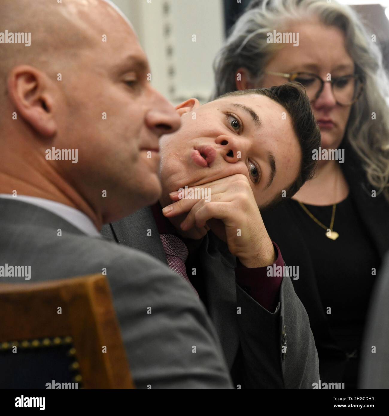 Kenosha, Wisconsin, USA. 9th Nov, 2021. RITTENHOUSE TRIAL DAY 6 ...