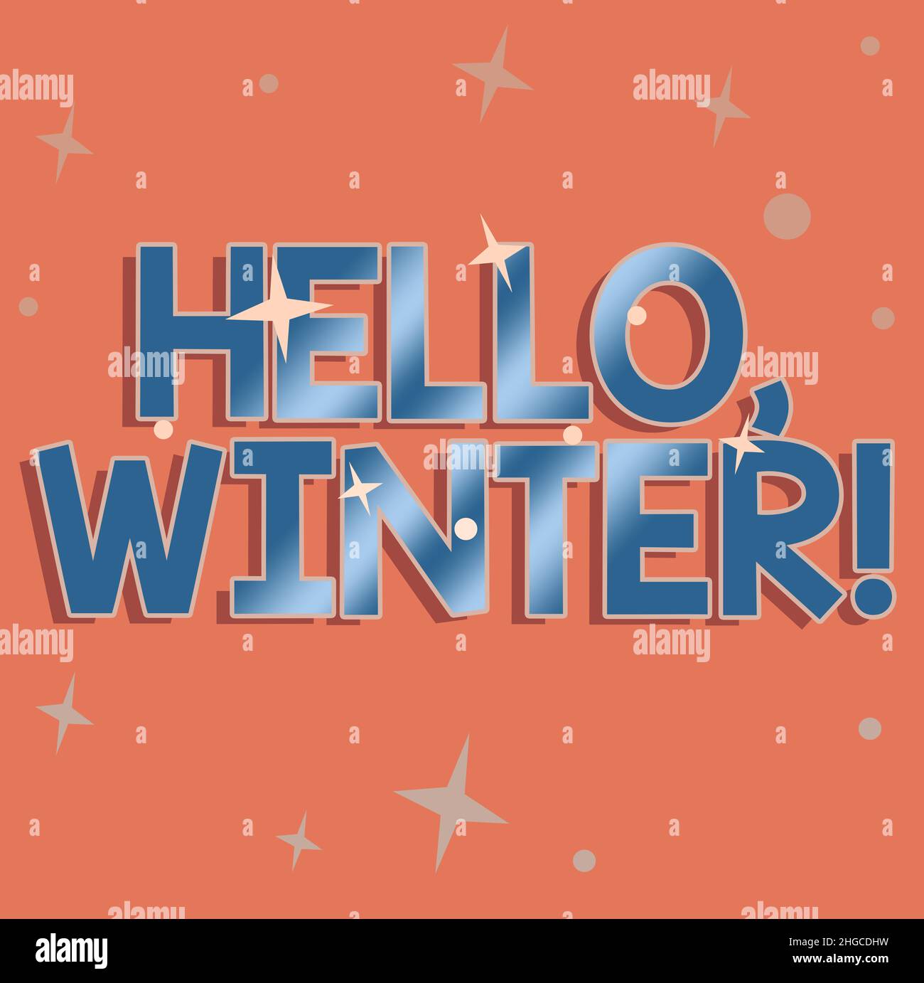 Sign displaying Hello Winter. Business overview greeting to the end of ...