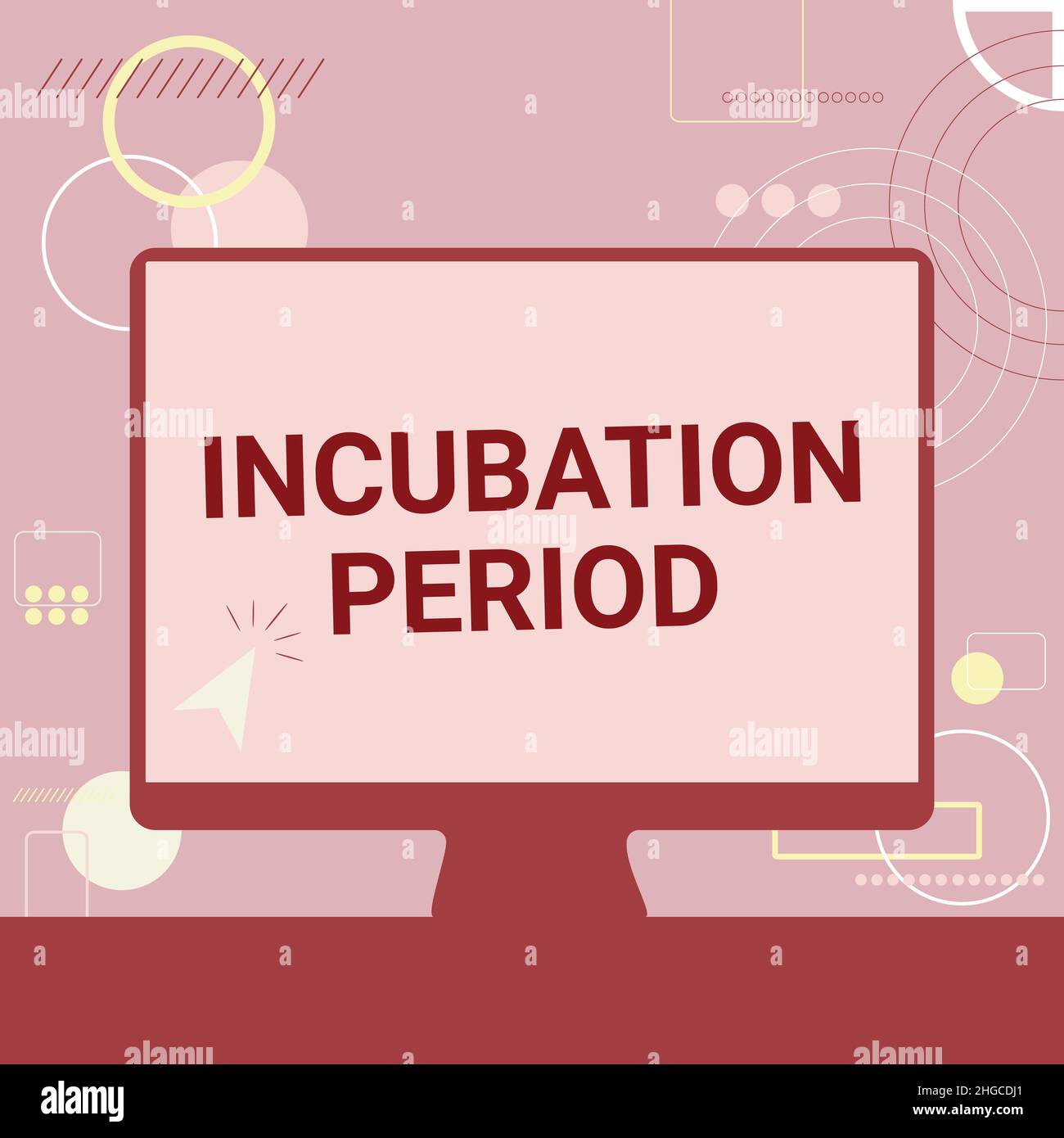 Writing displaying text Incubation Period. Conceptual photo time ...